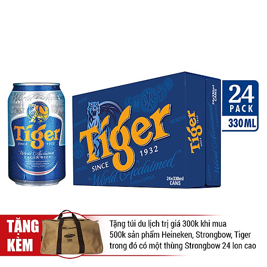 Thùng Bia Tiger 24 Lon (330ml / Lon) – Giá tốt | Tiki.vn